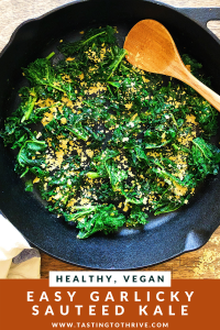 Sautéed Garlicky Kale Recipe - Lauren McNeill, RD, MPH