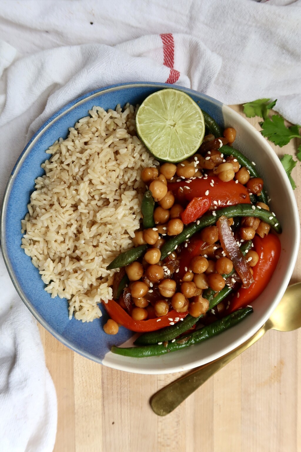 Healthy Teriyaki Chickpea Stir Fry (With Canned Chickpeas!)
