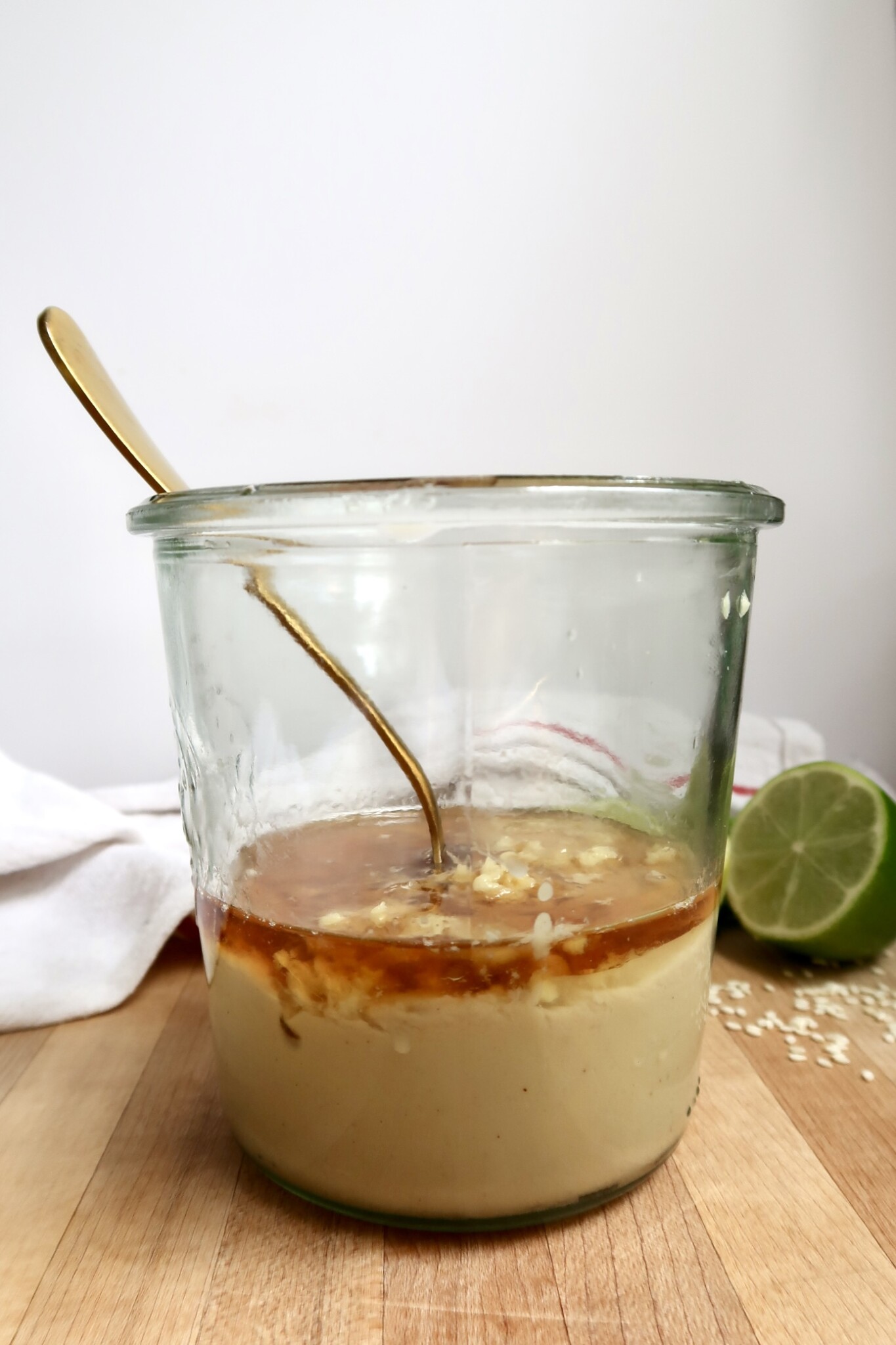 5-Minute Creamy Sesame Ginger Dressing with Tahini