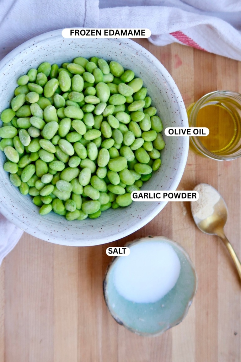 10-Minute Roasted Edamame Snacks (with Frozen Edamame)